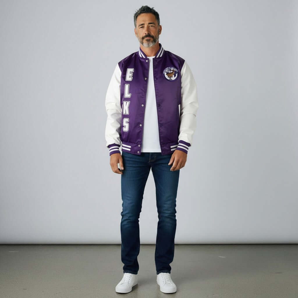 ELKS VARSITY BOMBER JACKET – This & That Apparel